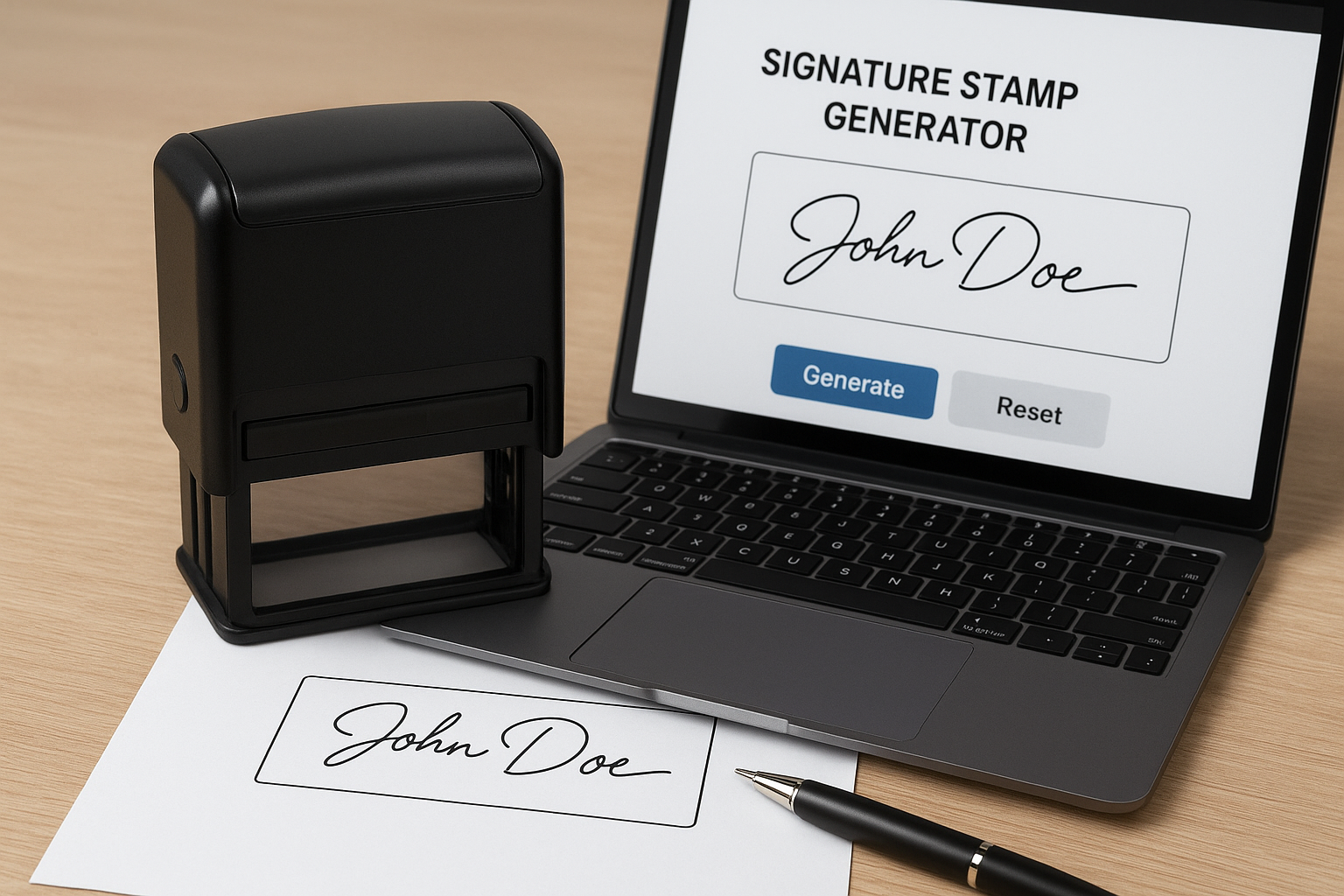 Signature Stamp Generator | Create & Download Online